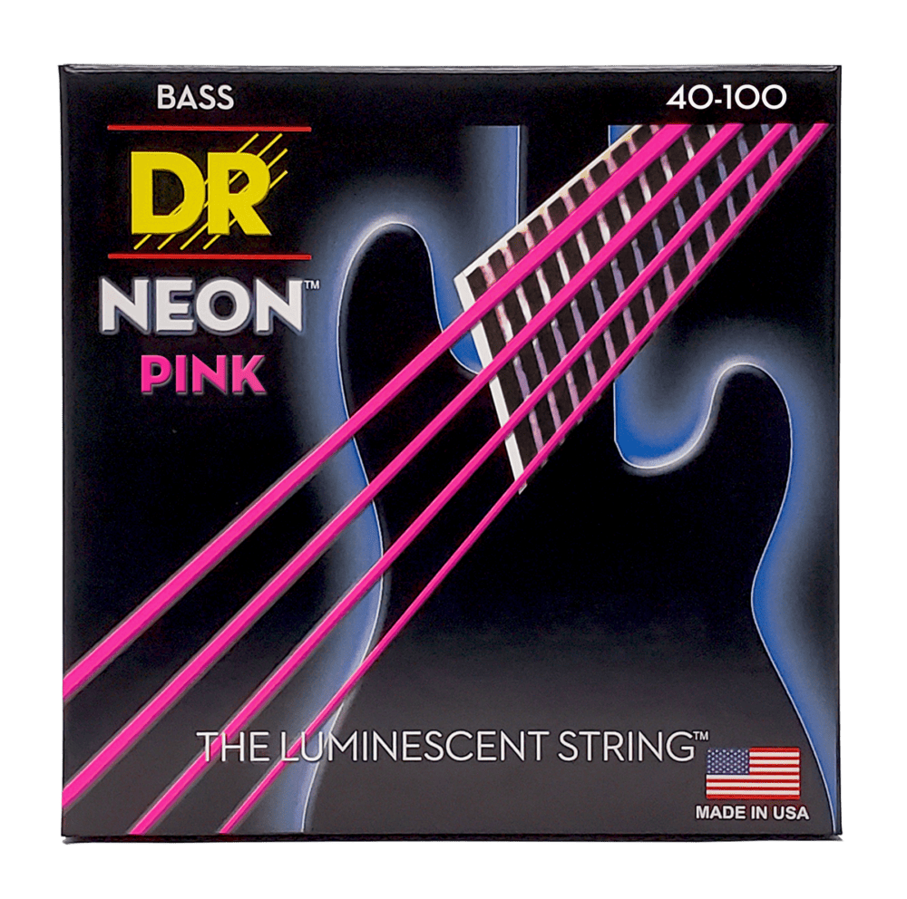 DR Strings Neon Pink 4 String Lite (40-100) | Bass Buddha