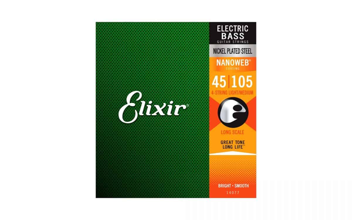 Elixir Electric Bass Nickel Plated Steel with NANOWEB Coating (45-105 ...