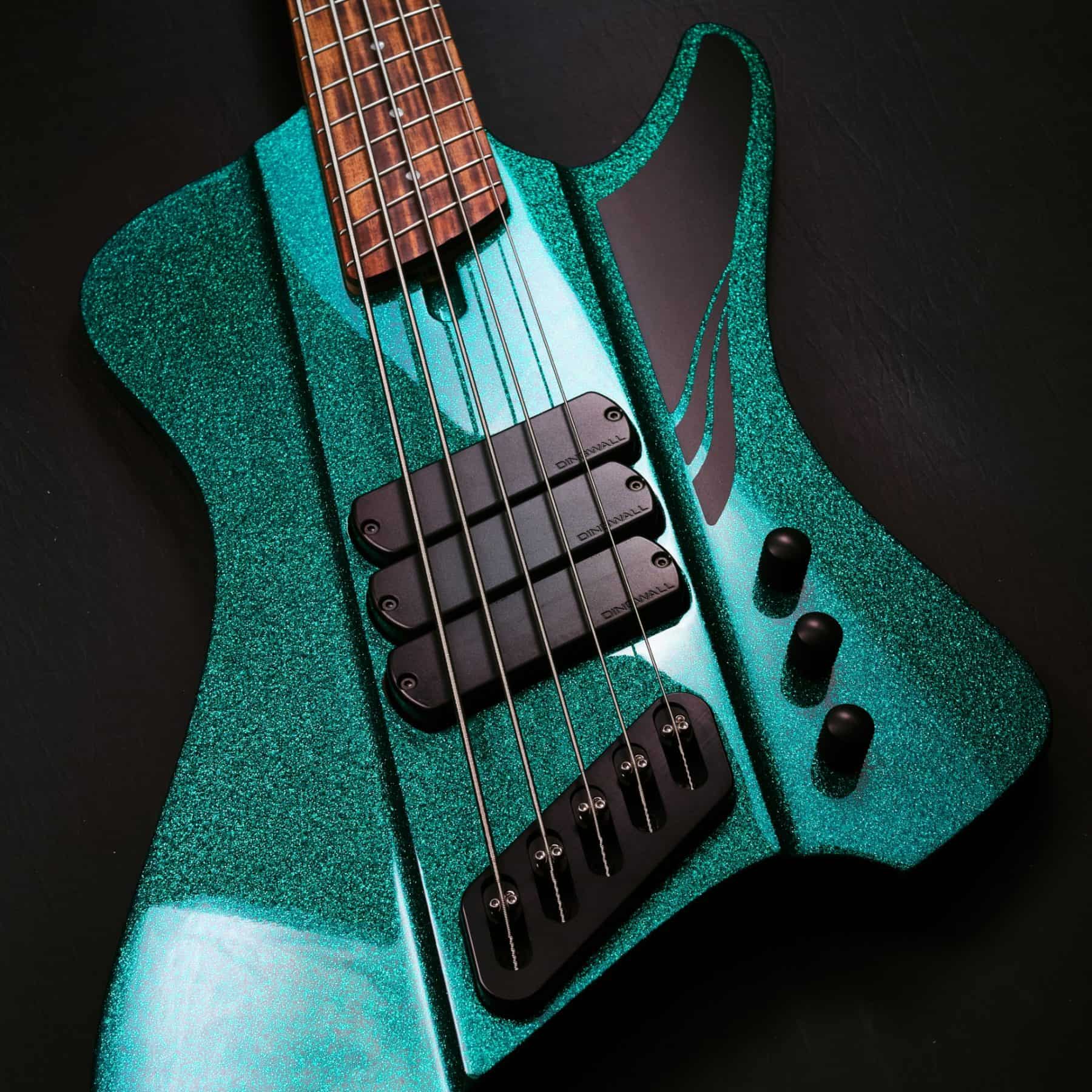 Dingwall D-Roc 5 Standard Aquamarine Metalflake Gloss | Bass Buddha