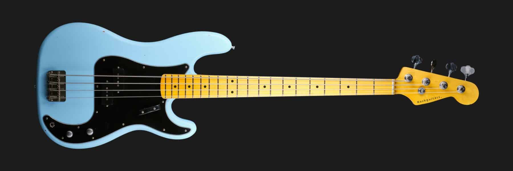 Nash Guitars PB 57 Light Aged Sonic Blue | Bass Buddha