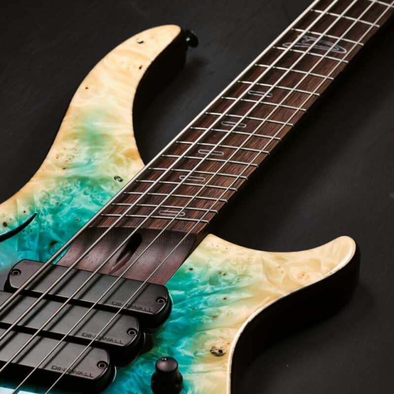 Dingwall Afterburner II Turquoise Natural Reverse Burst Yellow Buckeye ...