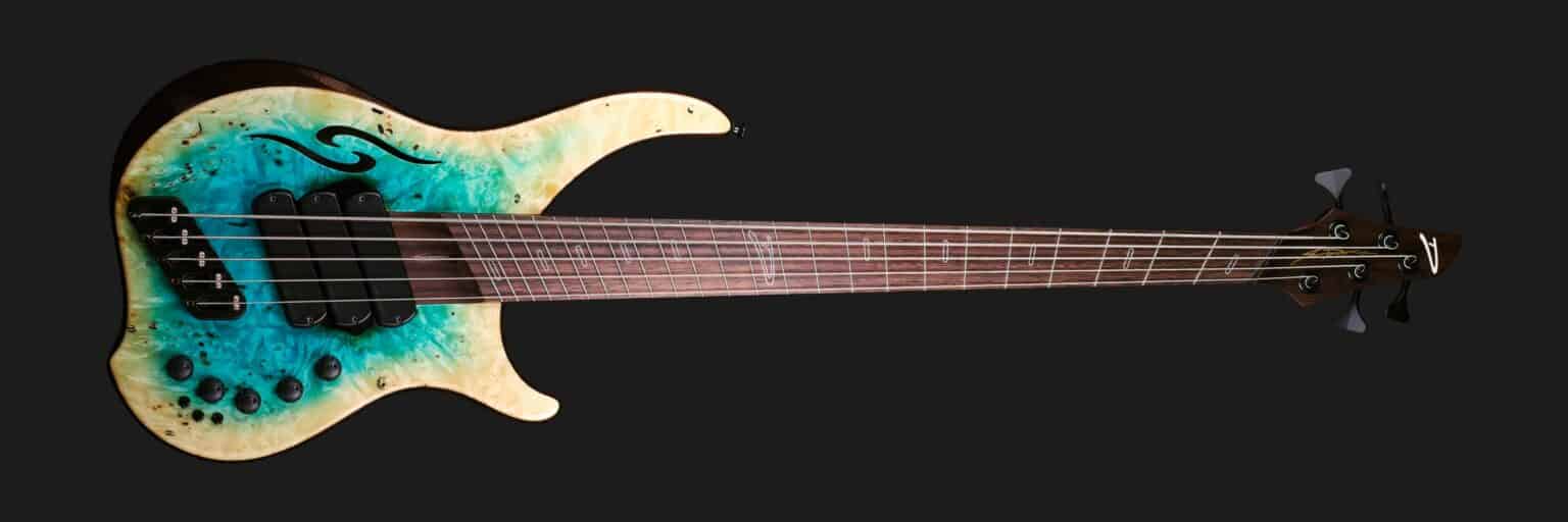 Dingwall Afterburner II Turquoise Natural Reverse Burst Yellow Buckeye ...