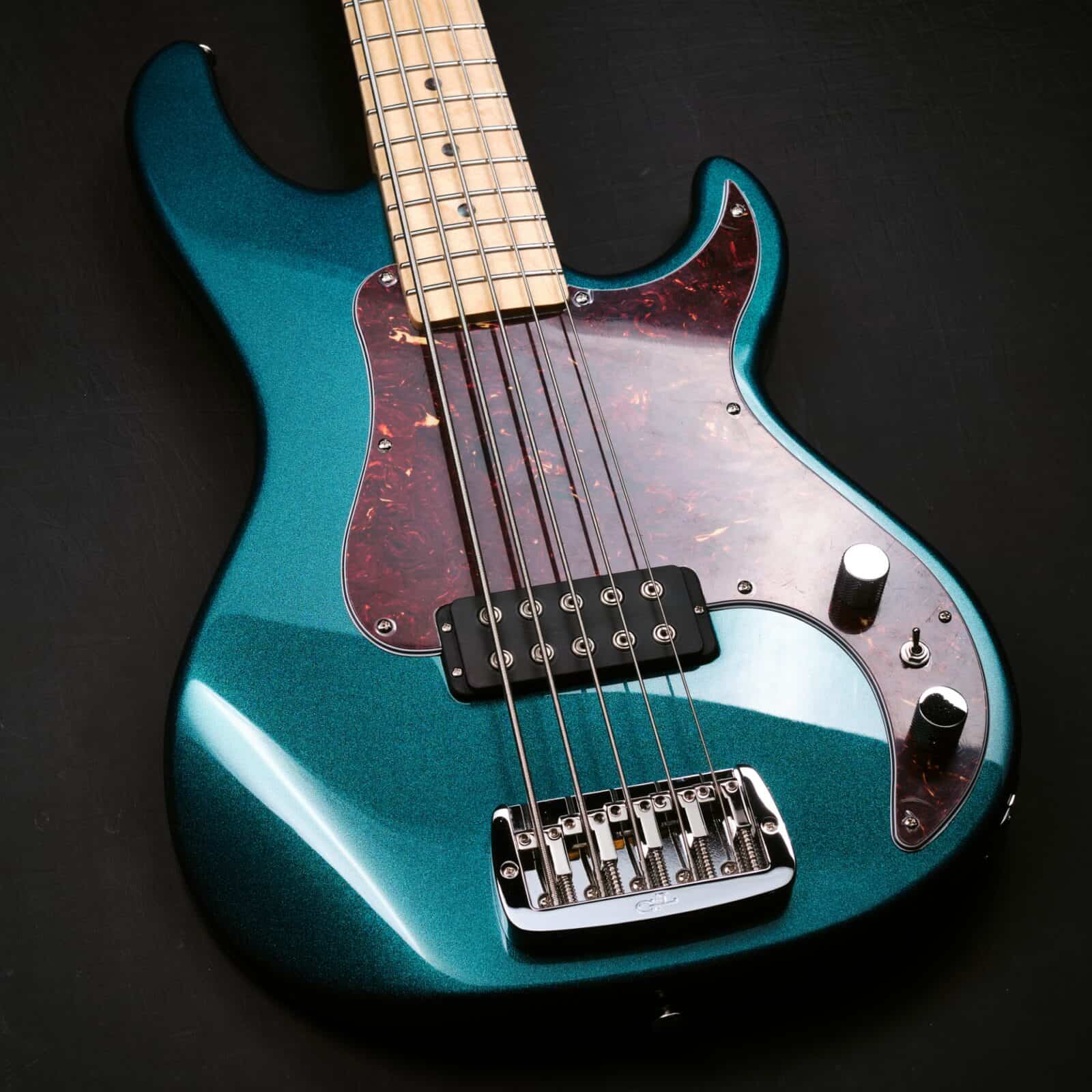 G&L Guitars Kiloton 5 Build To Order USA Emerald Blue Metallic Super ...