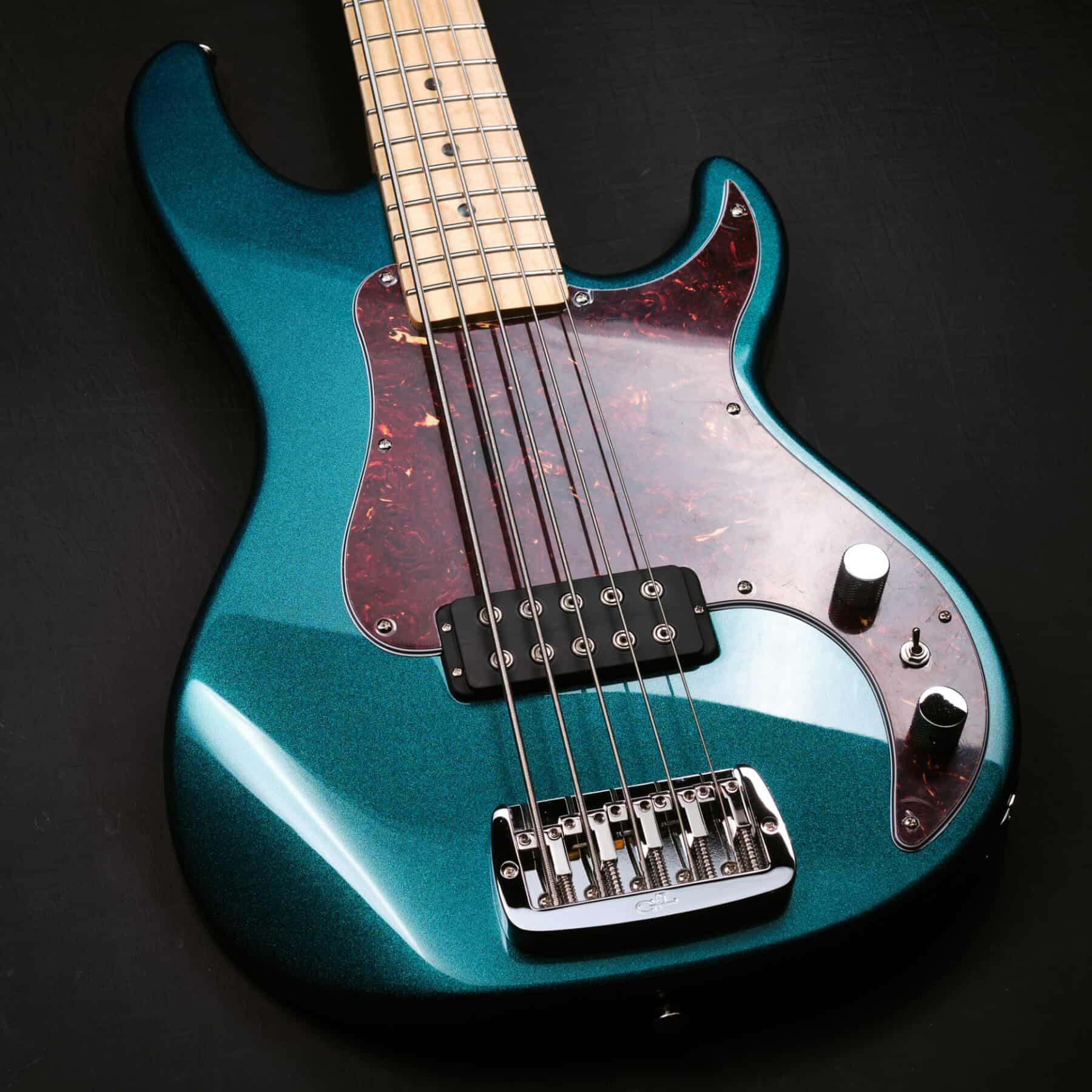 G&L Guitars Kiloton 5 Build To Order USA Emerald Blue Metallic Super ...