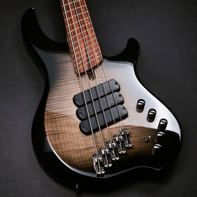 Dingwall Combustion 5 Flamed Maple Black Burst | Bass Buddha