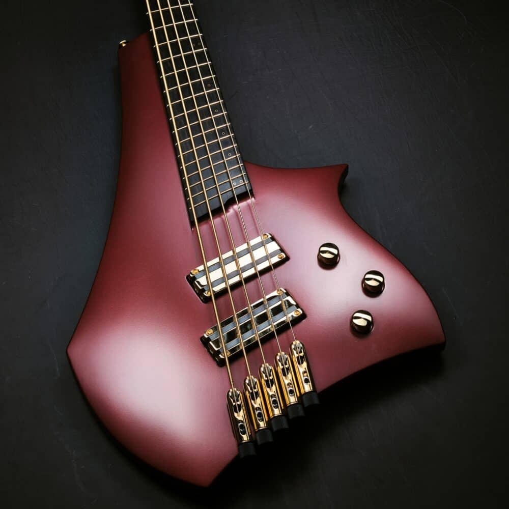 Meta Guitars Veil B-5 Midscale Gold Malbec | Bass Buddha