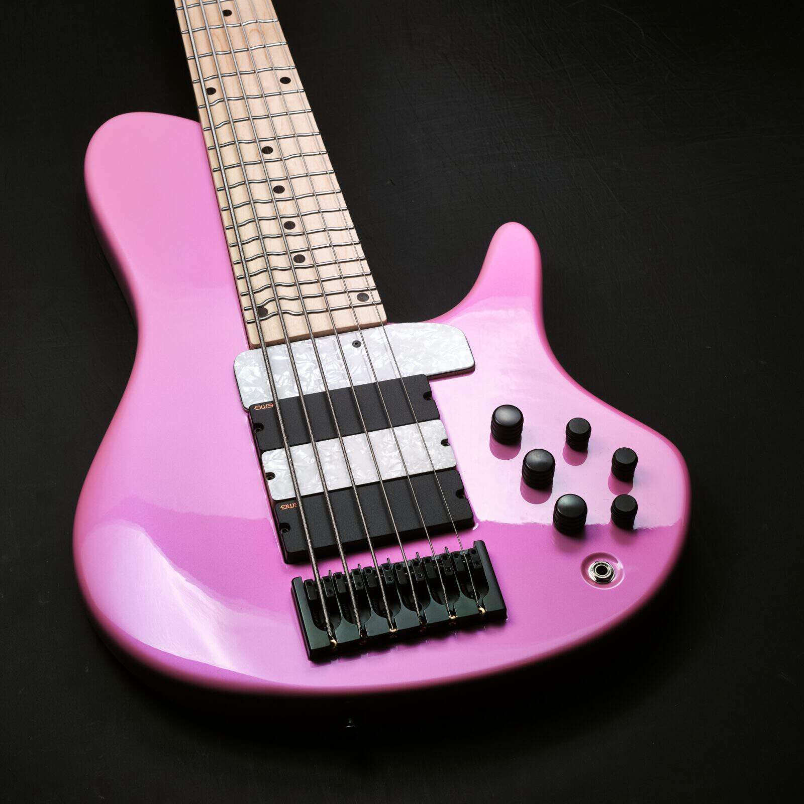 Mattisson HL-6 Pink Pearl 33" True Temperament Frets Team Built | Bass ...
