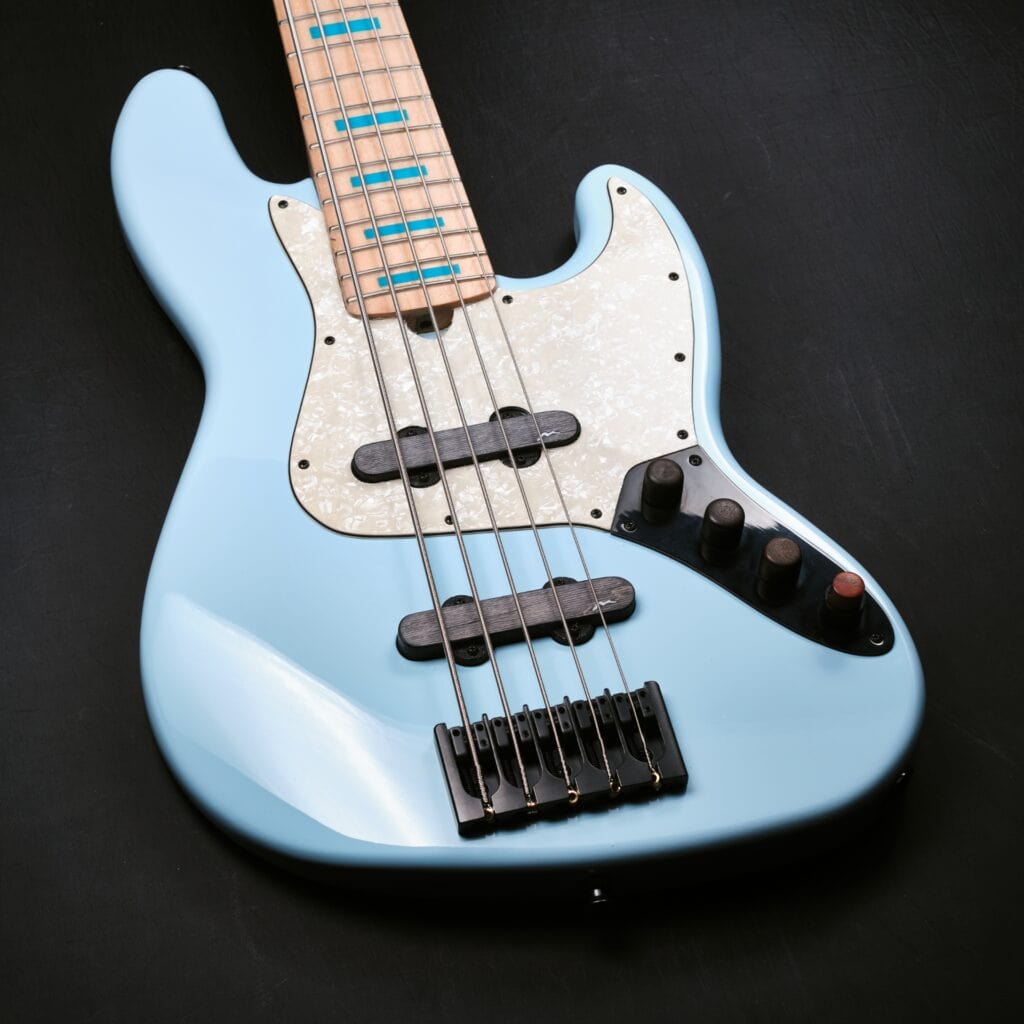 Preowned Marco Bass Guitars TFL-5 Sonic Blue | Bass Buddha