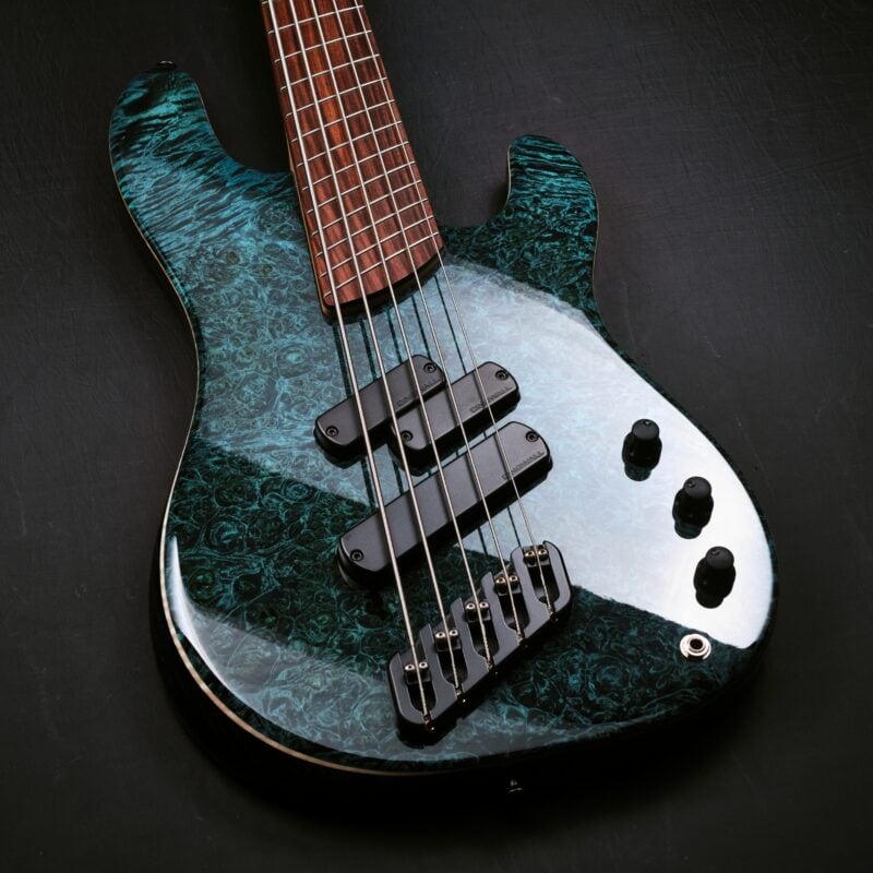 Dingwall Super PJ5 Stormy Seas Maple Burl Top | Bass Buddha